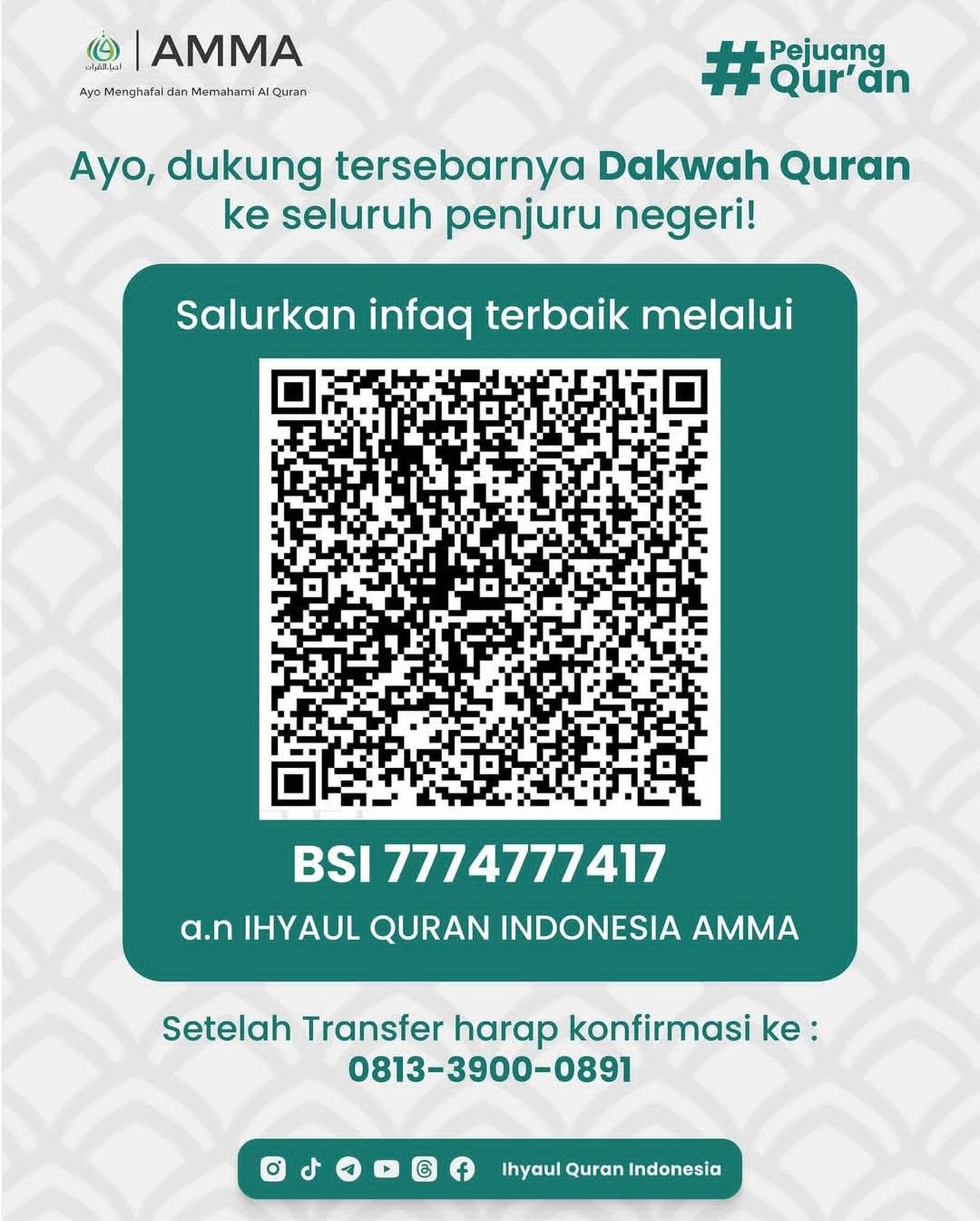 Scan QRIS AMMA — Ihyaul Qur'an Indonesia